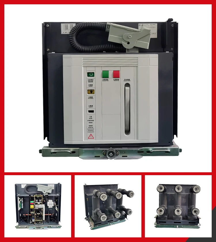 11kv Vcb Vs1 12kv 630a 1250a Handcart Type 210mm Gray Modular Mechanism Solid Vacuum Circuit ...