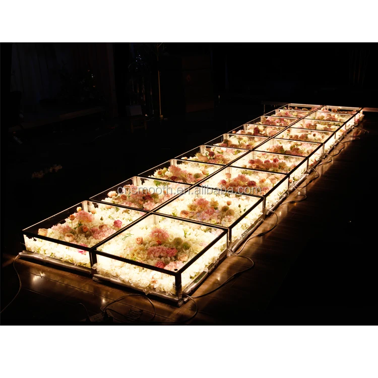 Wedding LED Light Dance Stages - Glass Floor Decorations