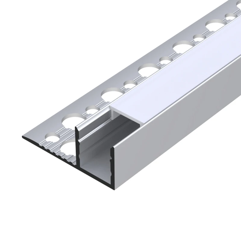 14mm Width Slim U Shape Plaster-in Drywall Extrusion Strip LED ...