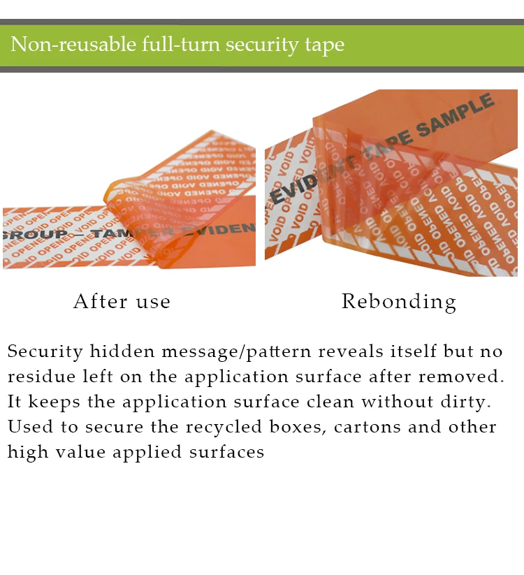 Void Tamper Evident Safety Proof Anti Theft Total Transfer Security Tape - Buy Total Transfer ...