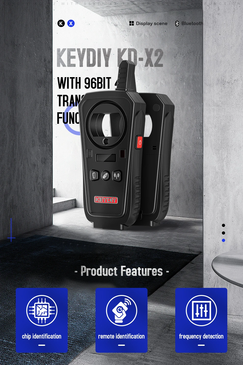 KEYDIY KD X2 KDX2 Remote Key Generator Maker Transponder Chip Cloner Unterstützung 96 Bit ID48 ...