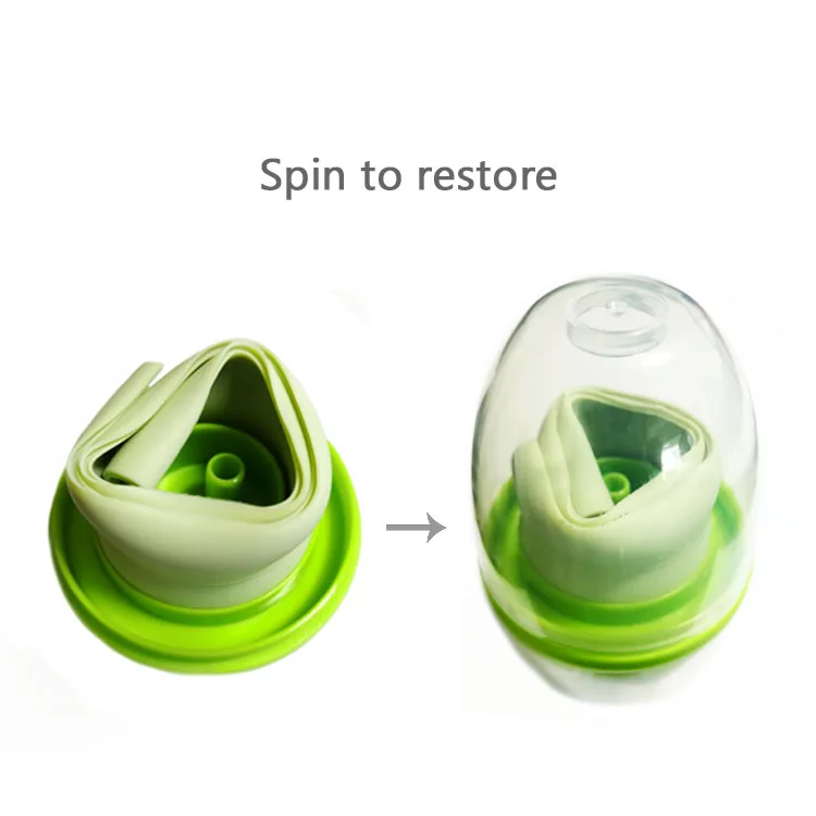 New 2 Pieces E-zip Silicone Straw Set Easy Cleaning Reusable Split ...