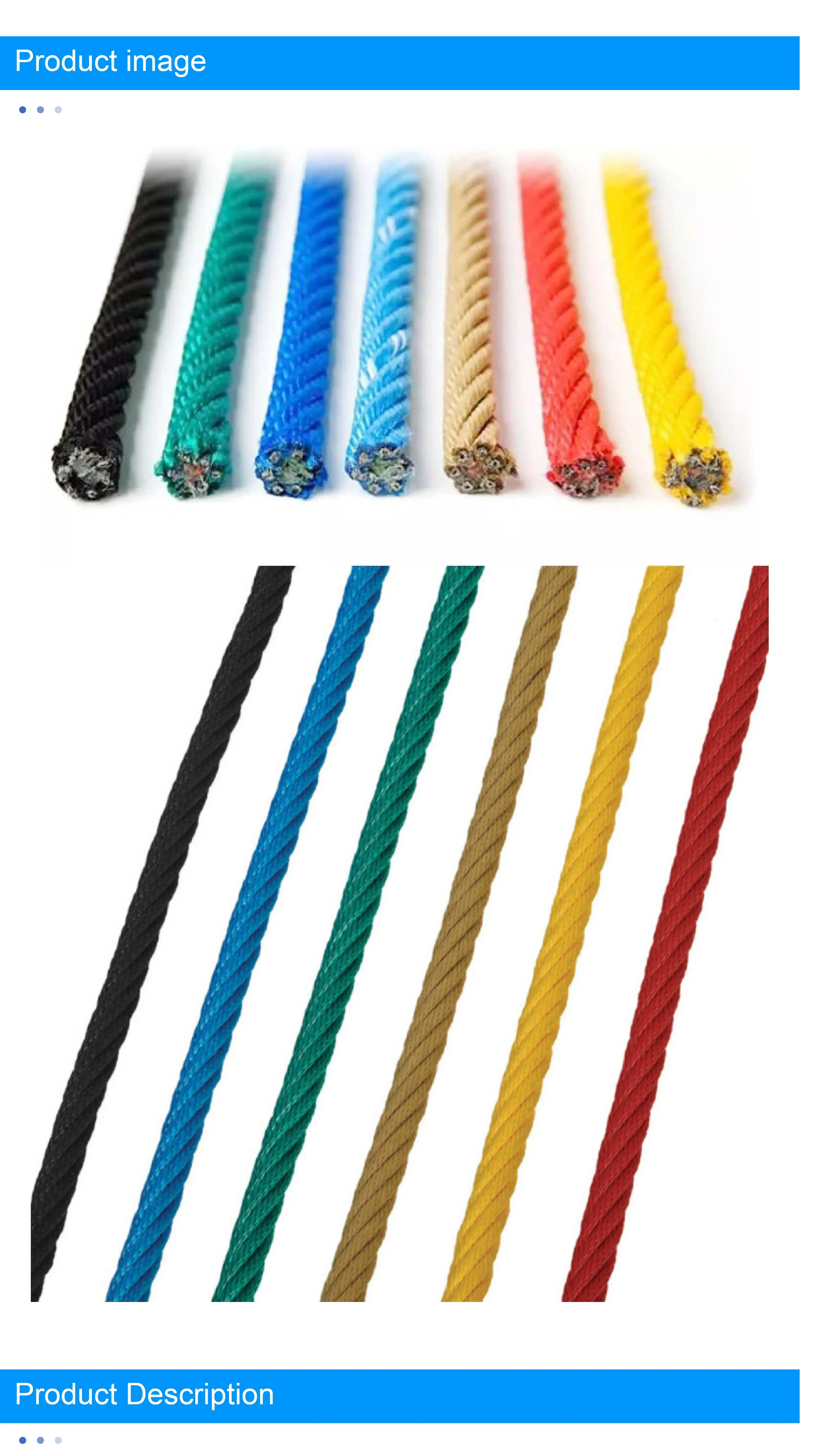 SIDANA 16mm 6-Strand Playground Combination Rope - E Fire Class