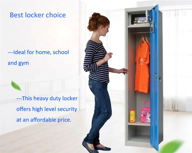 Modern Simple Design Single Door Locker Metal Steel Wardrobe In Student ...