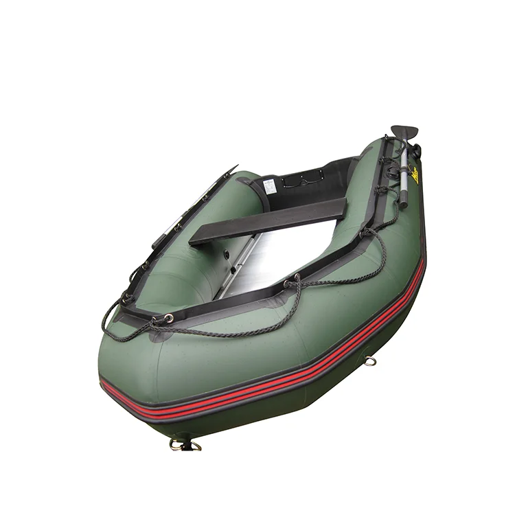 Folding Mini Inflatable Boat with Electric Motor - 2 Person Capacity