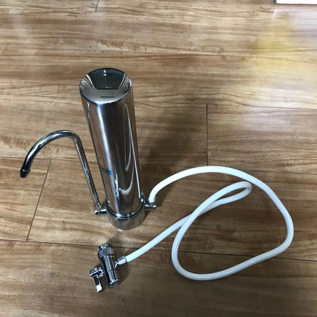 Stainless Steel Counter Top Kitchen Water Filter with Ceramic Cartridge ...