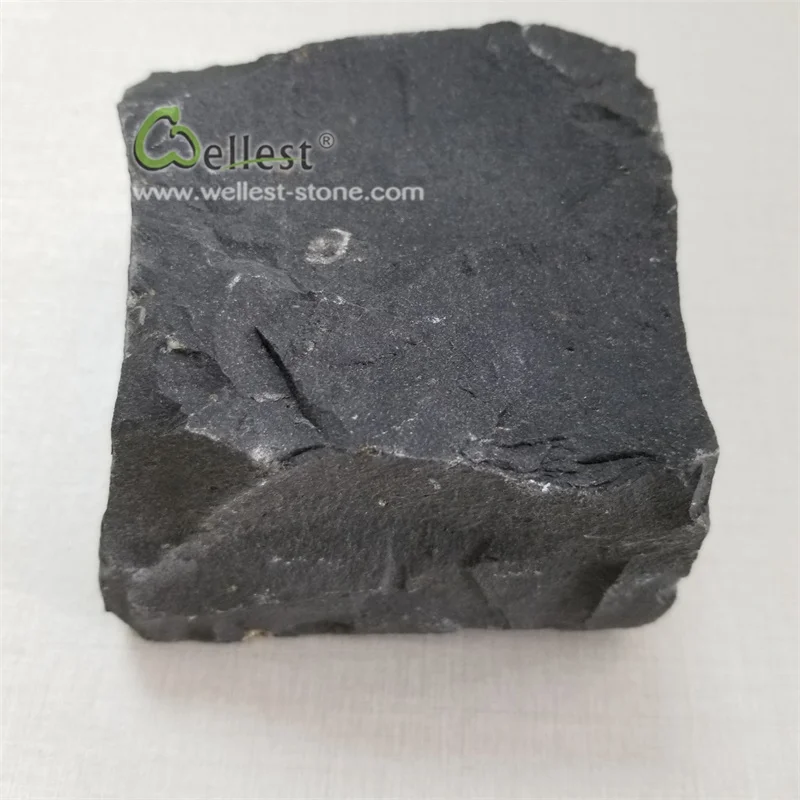 Rough Black Basalt Landscape Paver Stone - Buy Round Paver Stone,Basalt ...