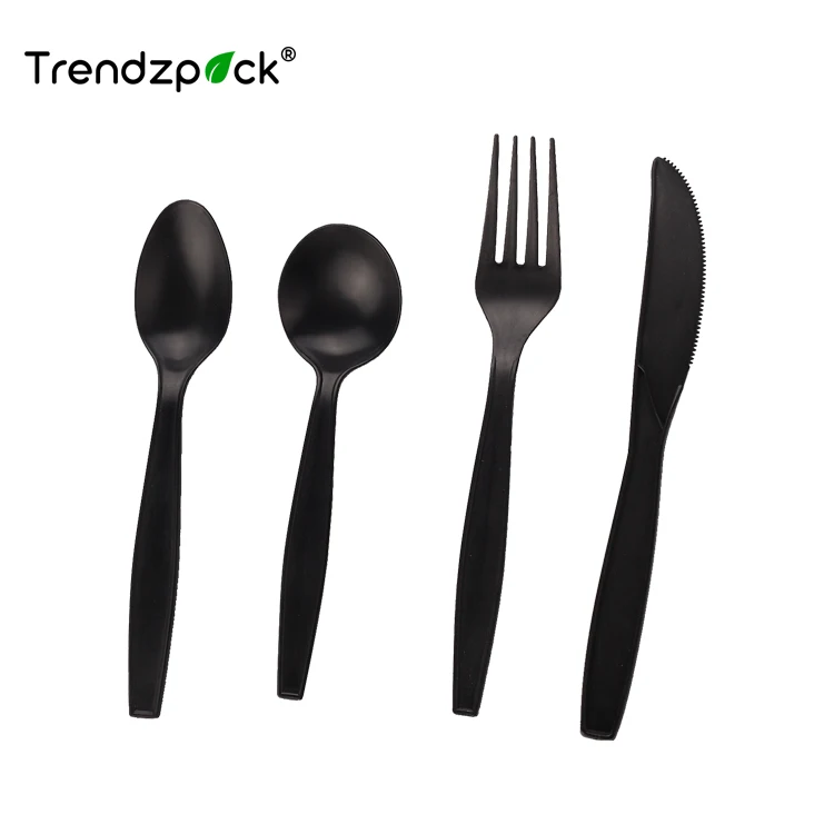 Biodegradable Compostable CPLA Cutlery Set with Knife Fork Spoon| Alibaba.com