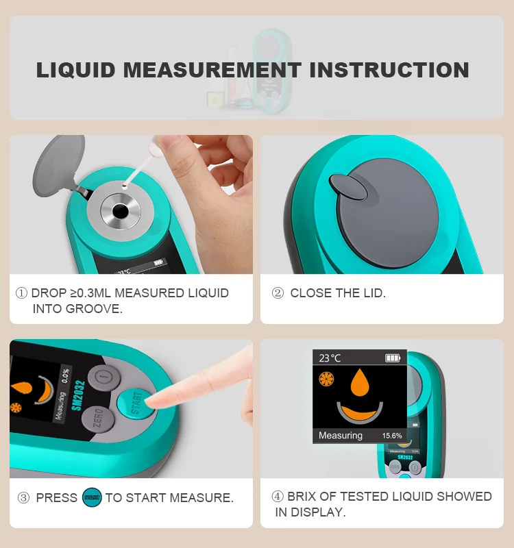 Refractometer Brix Lightweight Refractomet Brix Scale Refractometer ...