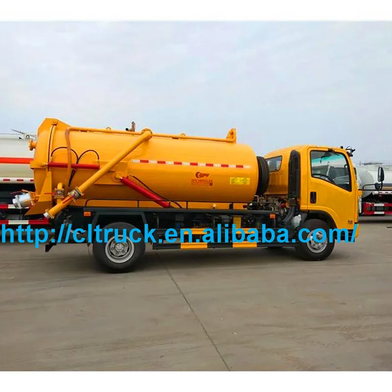 Japan Vacuum Tanker 5000l Cesspool Emptier Truck Sewage Suction Truck ...