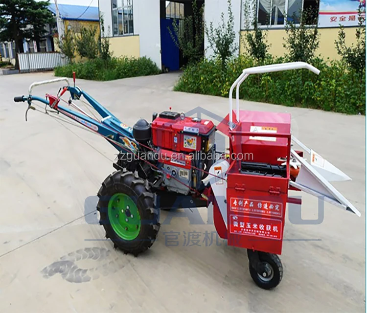 Walking Tractor Small Corn Harvester Combine Machine For Sale - Buy ...