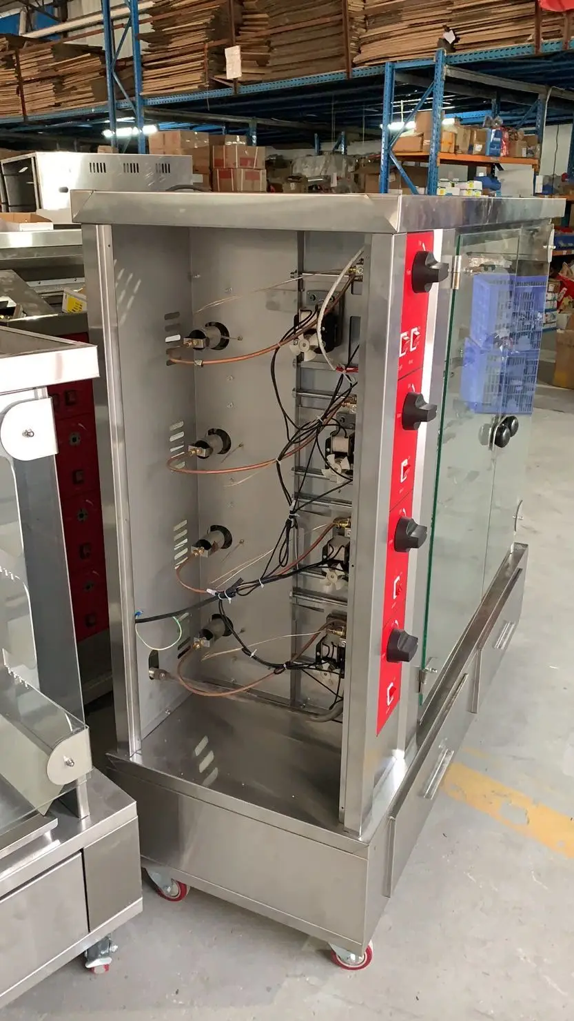 Commercial Gas Chicken Rotisserie Equipment - High Productivity