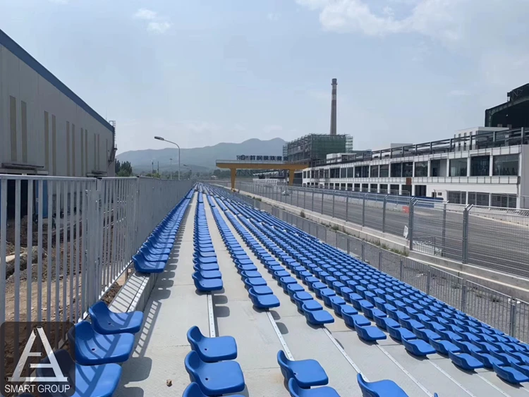 Portable Stadium Bleachers - Outdoor Large Scaffolding Grandstand with ...