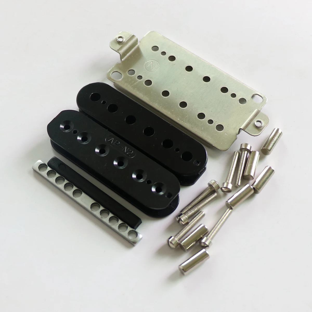 Nickel Baseplate Humbucker Guitar Pickup Kit - DIY Quality