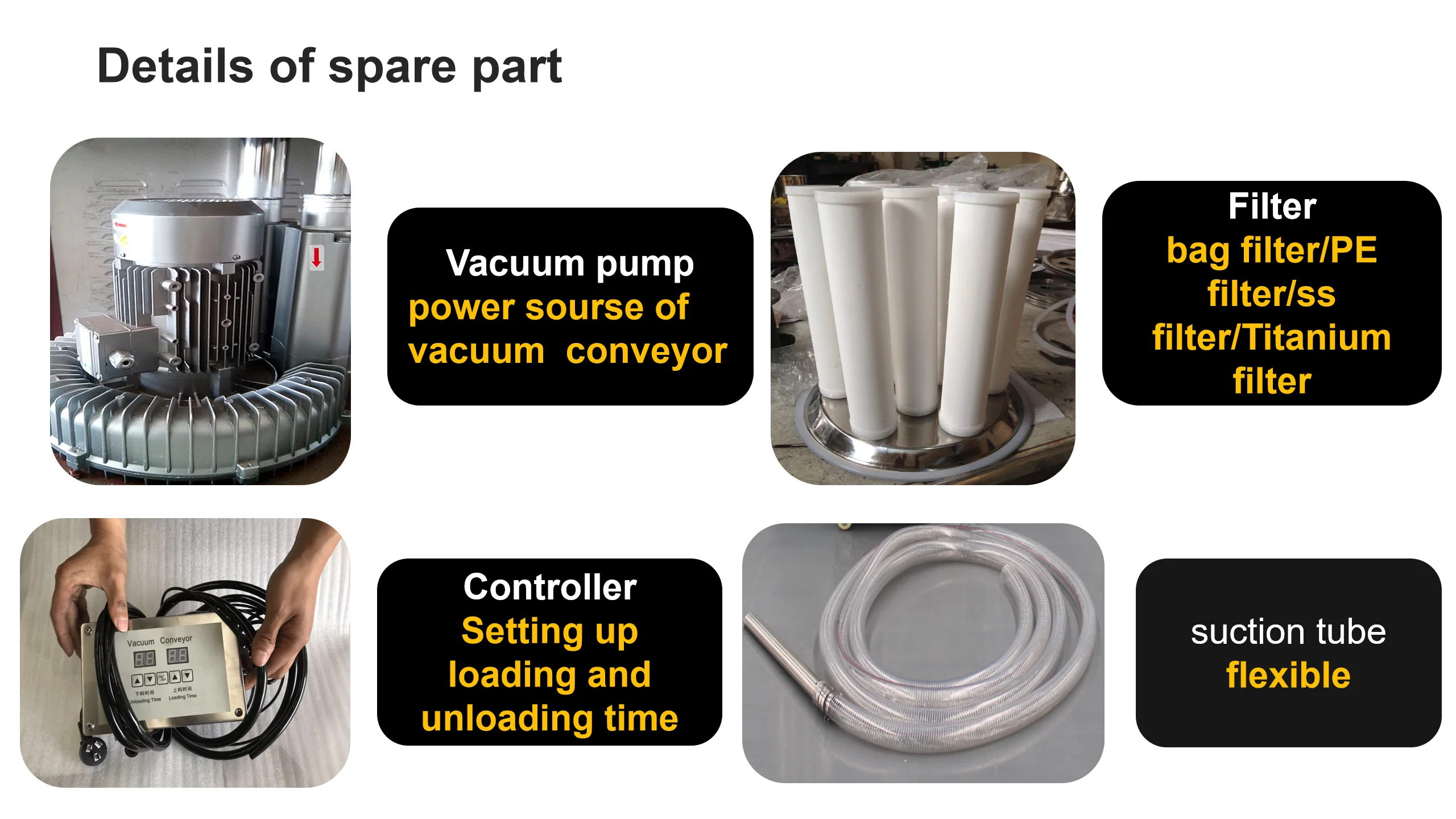 Efficient Flour Pneumatic Vacuum Powder Feeder Conveyor
