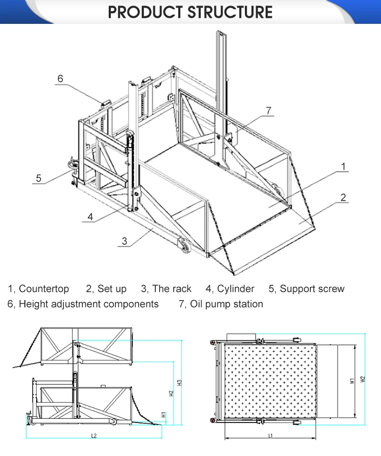 Factory Direct Sell Hydraulic Lifting Manual Loading And Unloading Lift ...