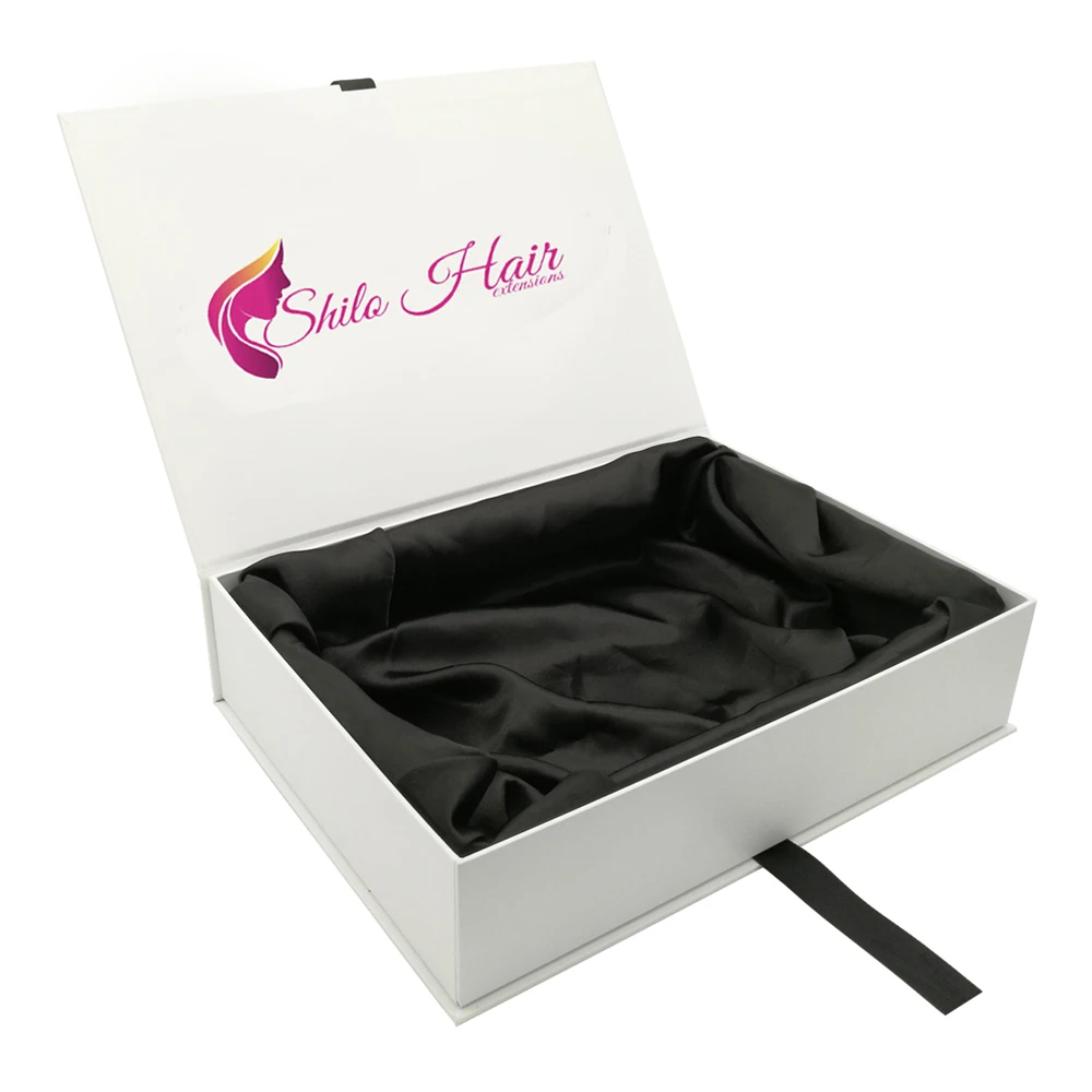 Hair Bundles Packaging Box Extension Bags With Satin Human Weave Hair ...