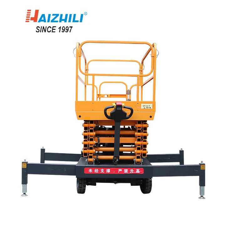 Indoor Or Outdoor Mobile Scissor Lift Hydraulic One Man Lift For Sale ...