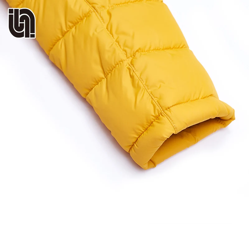 Hooded Quilted Winter Padded Fake Down Mens Outdoor Jacket - Buy Fake ...