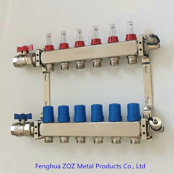 In Acciaio Inox Collettore di Riscaldamento a pavimento Kit ...