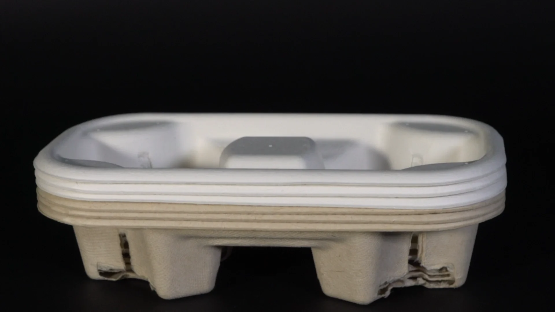 Disposable Degradable Single Double Four Pulp Cup Holder Milk Tea Drink ...