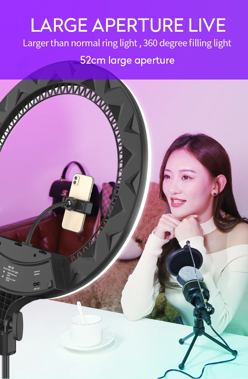 21- Inch Led Ring Light For Makeup Youtube Video Blogger Salon Video ...