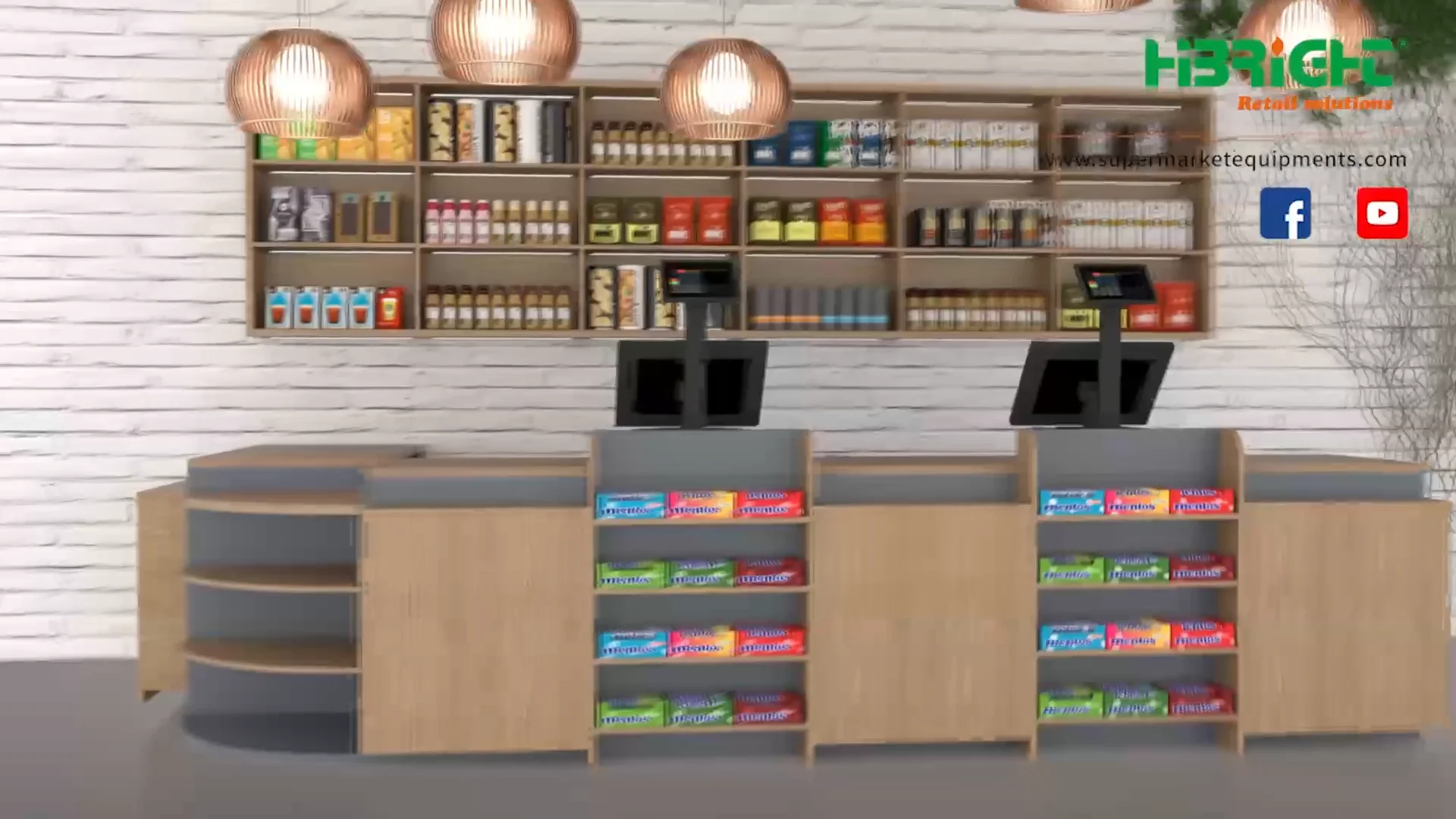 Heavy Duty Retail Convenience Store Electrical Reception Desk ...