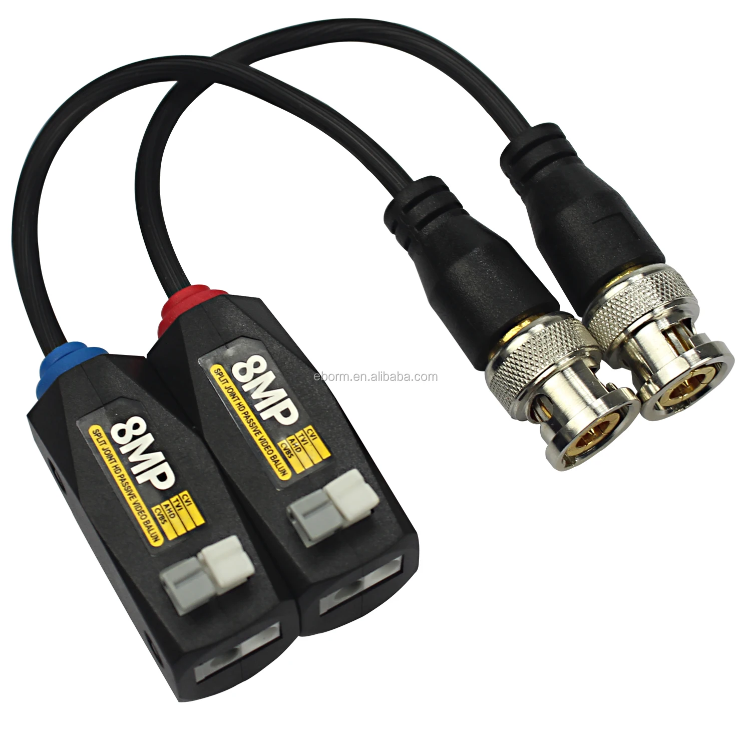 8MP Coax Bnc 75 Ohm to 120 Ohm Rj45 IP Converter CCTV HD Video Balun