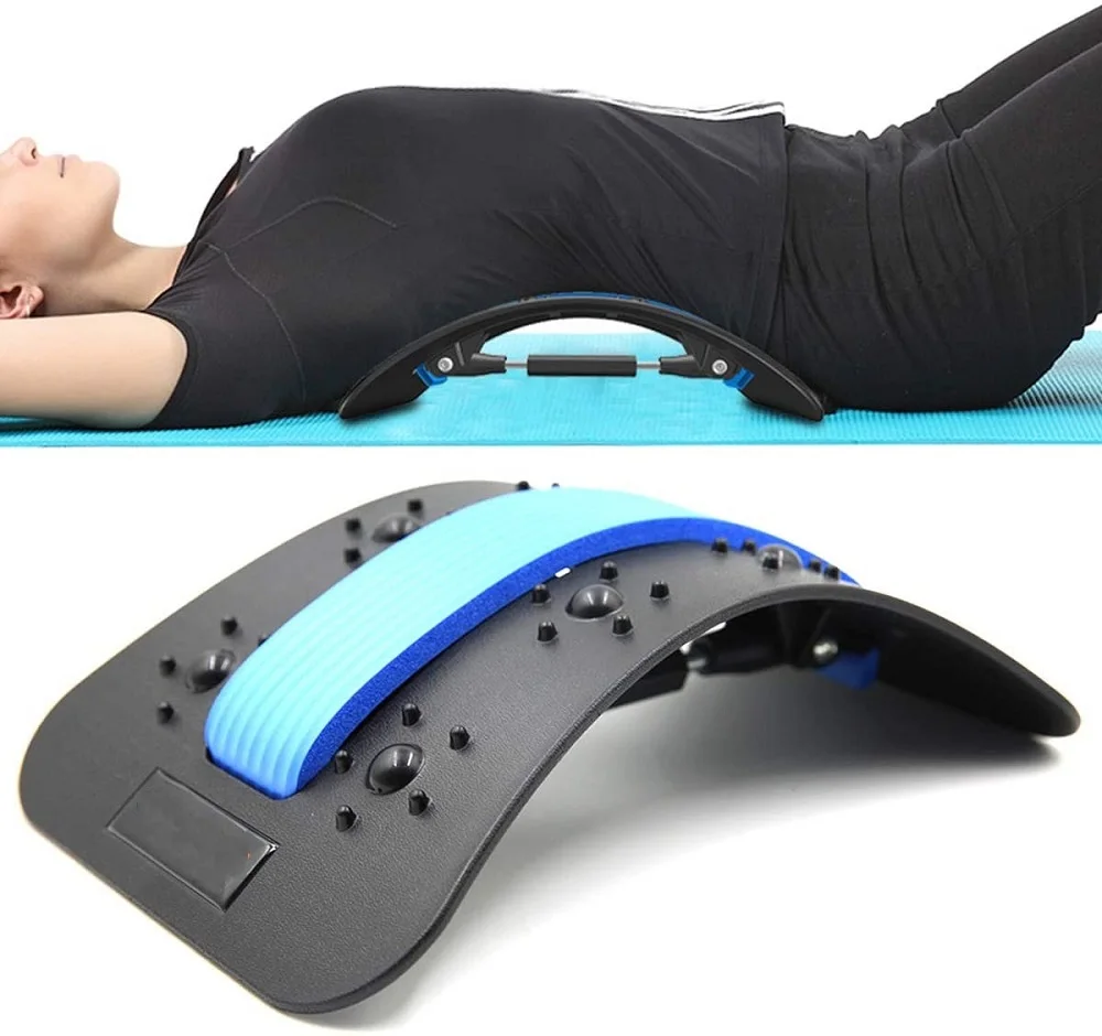 2020 Updated Freely Adjustable Lumbar Back Stretcher Lumbar Back Pain ...