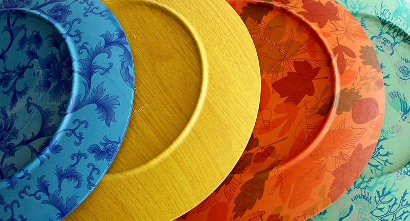 Pla(poly Lactic Acid) Plate/pla+bamboo Fiber Plate Kids Dinner Dishes ...