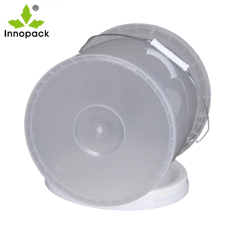 5 Gallon Transparent Clear Plastic Bucket for Food & Paint - OEM