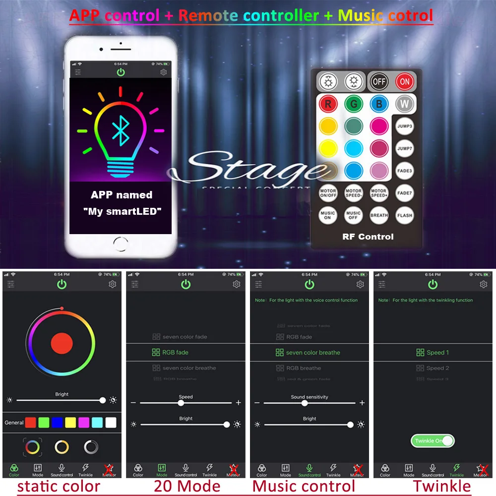 Customized LED Fiber Optic Carpet for Floor Decoration