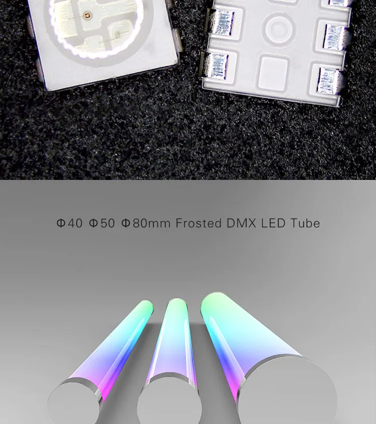 Dmx Addressable Rgb 34w 24 Pixel Ic Intellengent Led Digital Pc Tube ...
