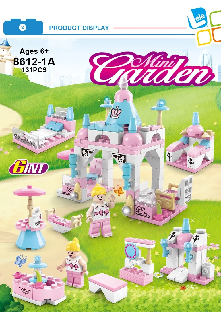 Lele Brother Promotion Gift Friends Building Block Mini Castle 6 In 1 ...