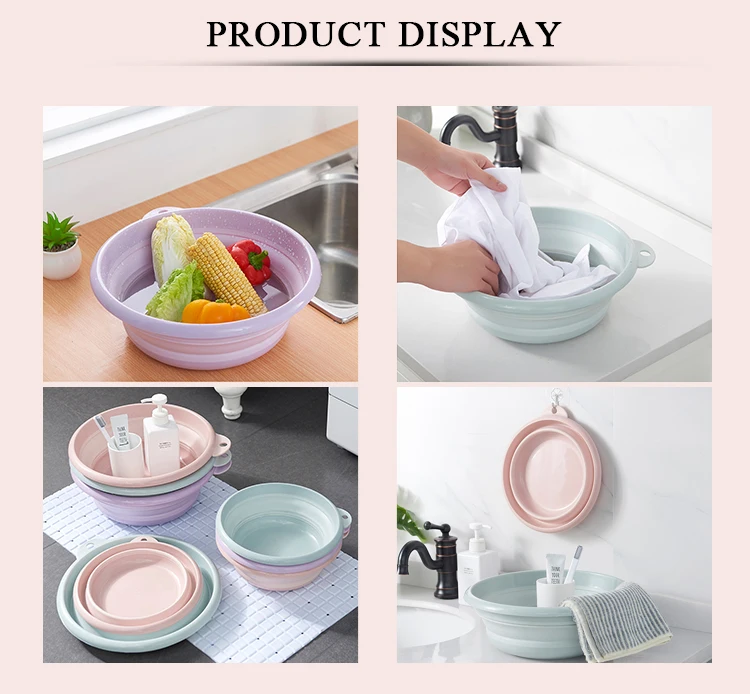 Large Size Traveling Use Collapsible Basin Home Use Portable Foldable ...