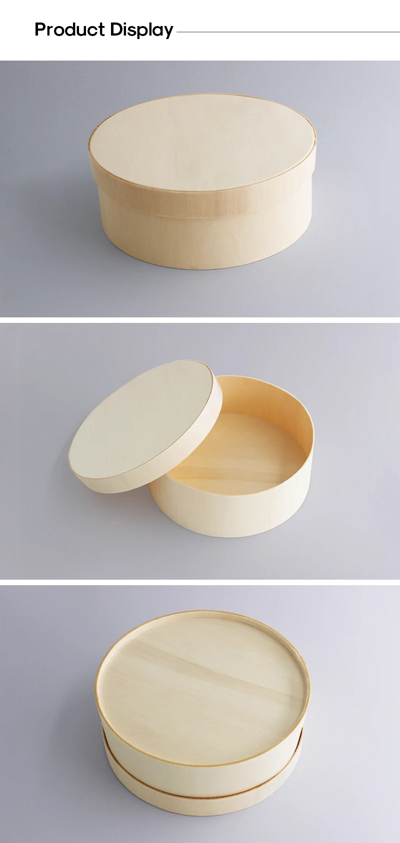 Balsa Wood Cheesecake Bakery Wooden Christmas Round Veneer Cheese ...