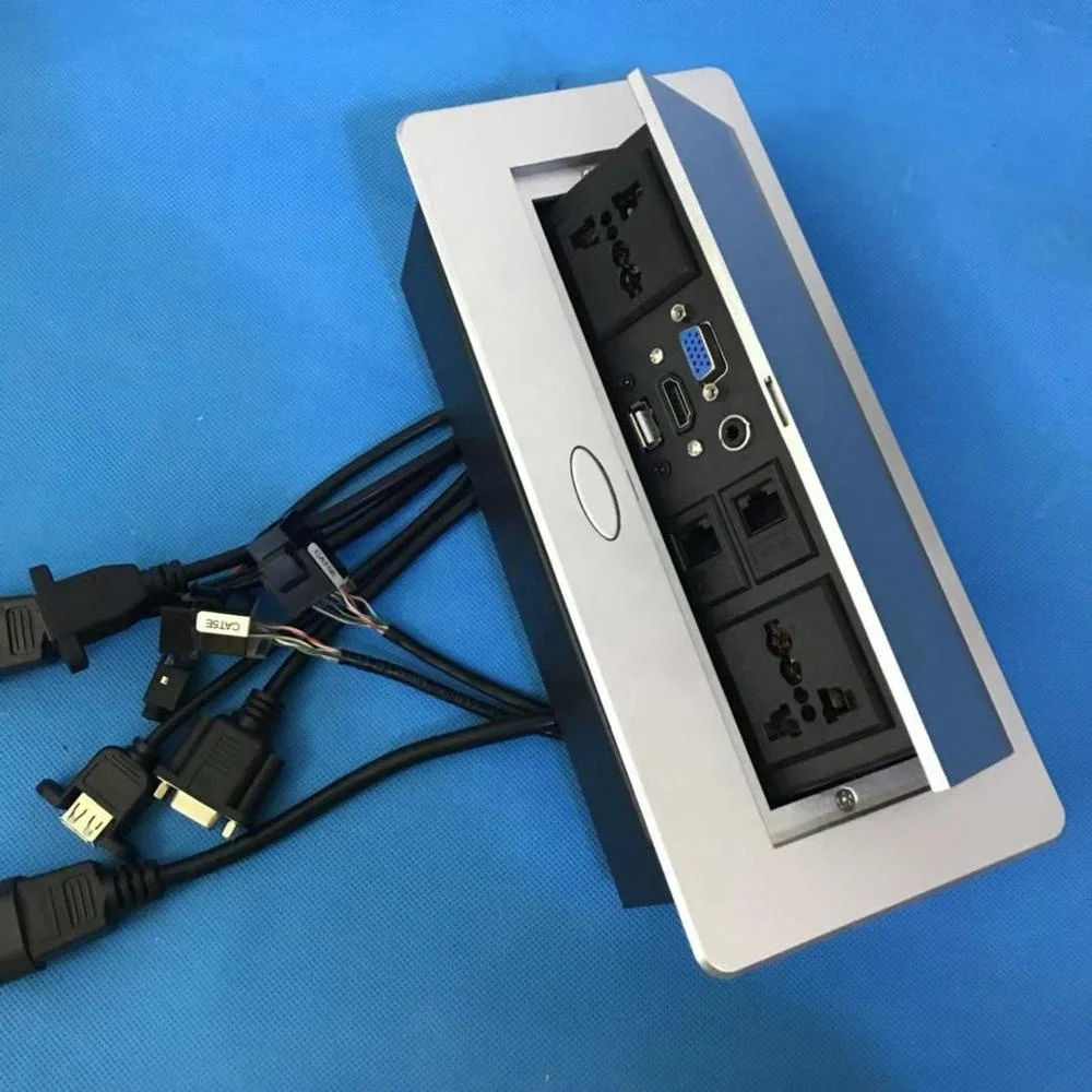 Hidden Table Top Pop Up Box With Double International Power Socket ...
