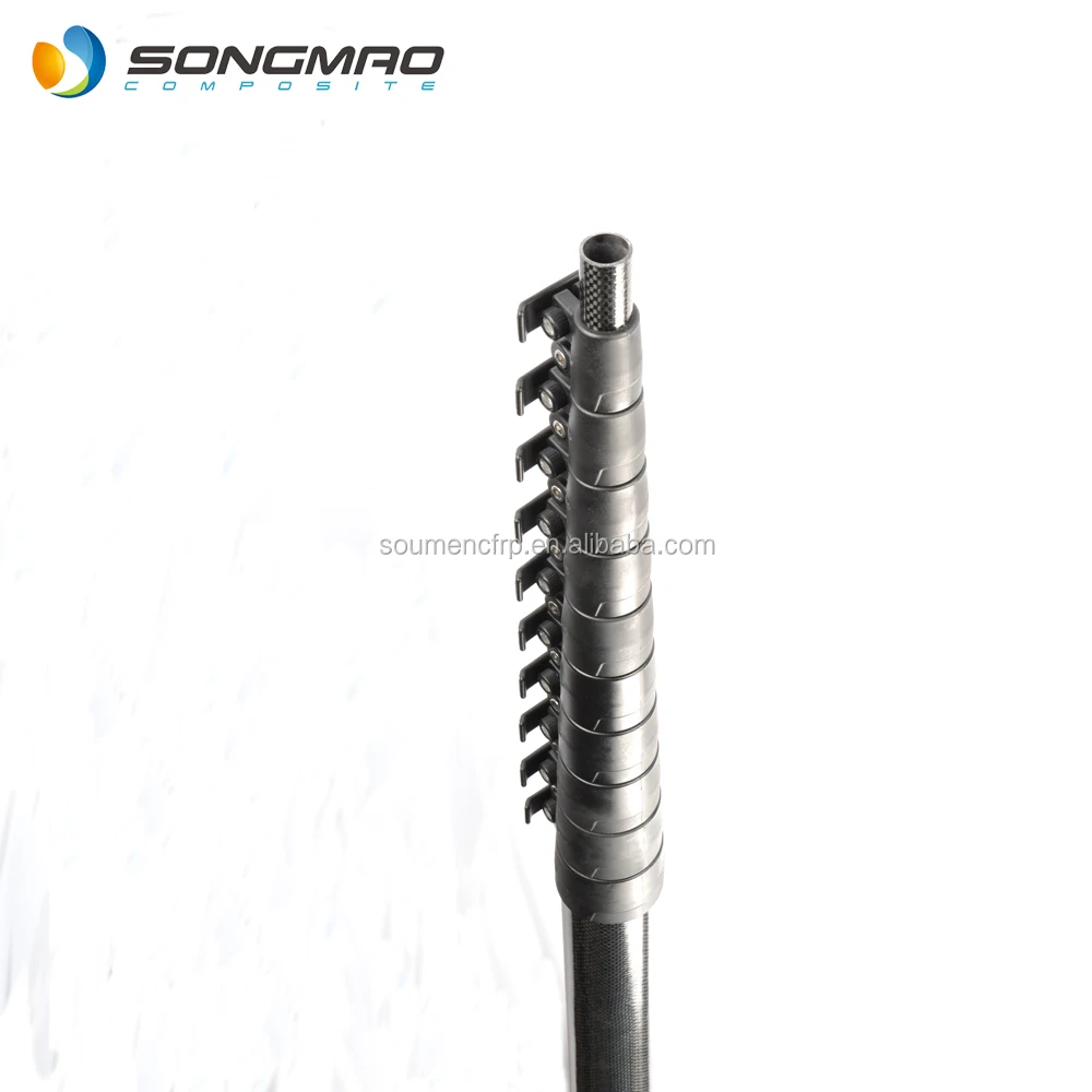 50 Foot Carbon Fiber Extension Pole for Fruit Harvesting