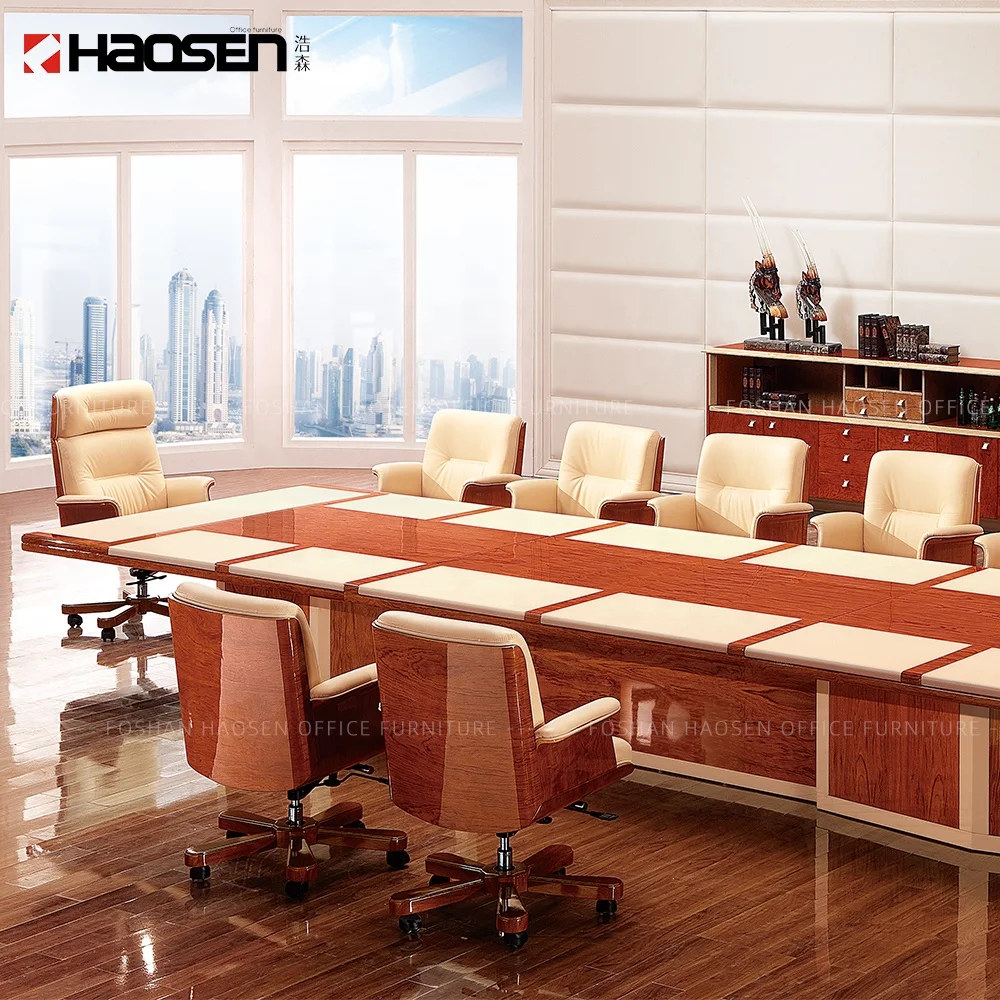 Luxury Wood And Leather Design 68016c Boardroom Furniture Office ...