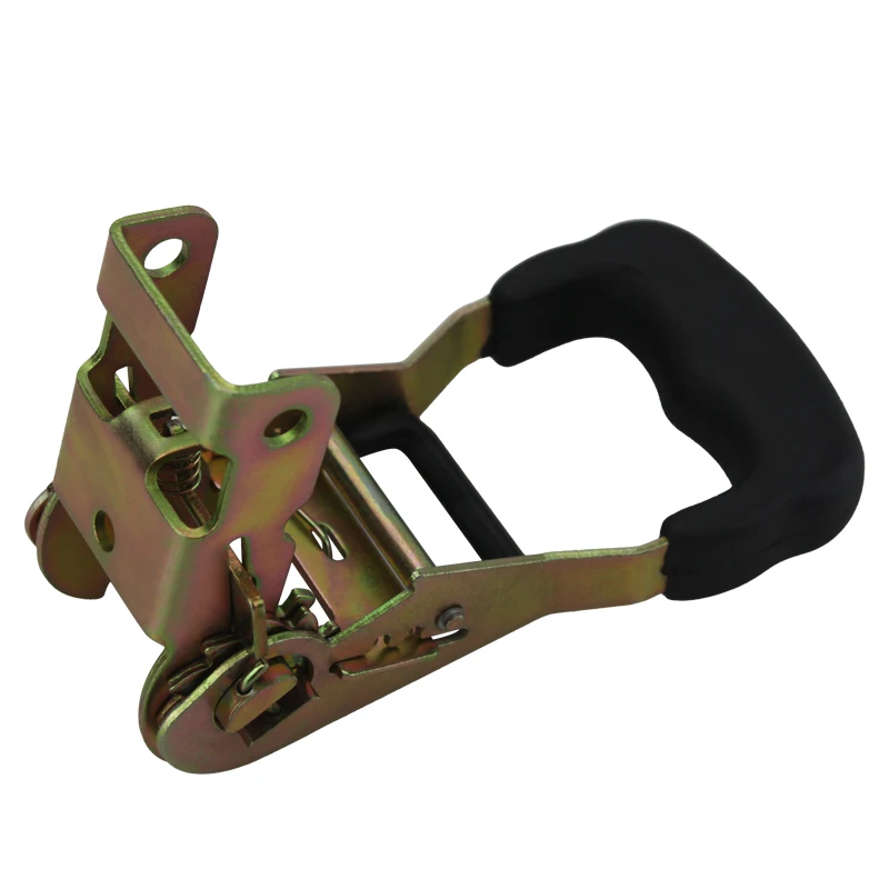 1/16" 1500KG Zinc Plated Mini Ratchet Buckle with Rubber Cover Handle