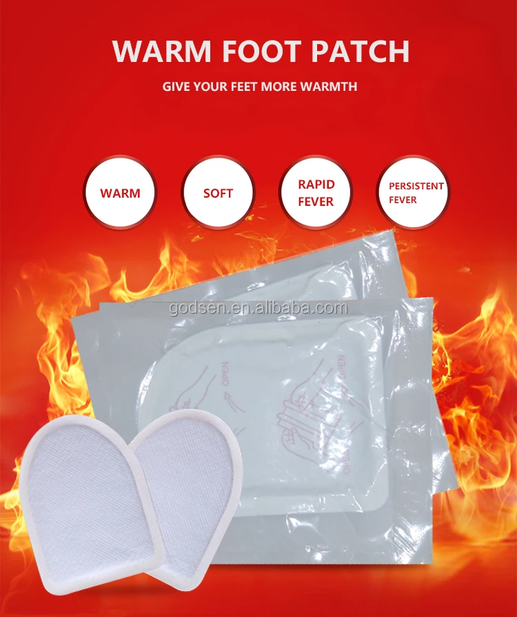 Self-Heating Body Warm Sticker Patch Heating Foot Warmer Pad Long ...