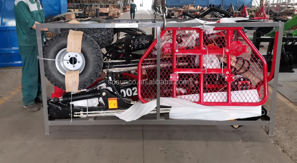 100hp Red Timber Trailer with Log Crane & PTO - OEM | Wholesale