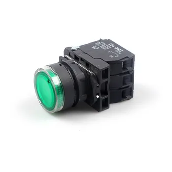 10 Mm Momentary Xb4 Green Metal Led Elevator Push Button Switch 24 Volt ...