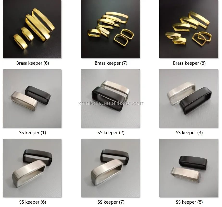 Solid Brass Belt Keepers - Durable and Versatile Accessories