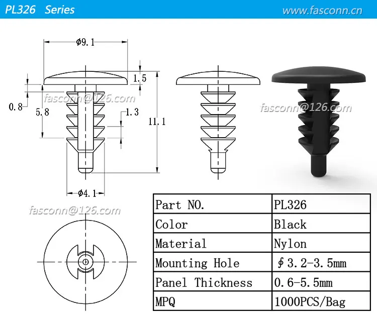 Nylon Push-in Fir Tree Clips Rivet Retainer,Christmas Pine Tree Buttons ...