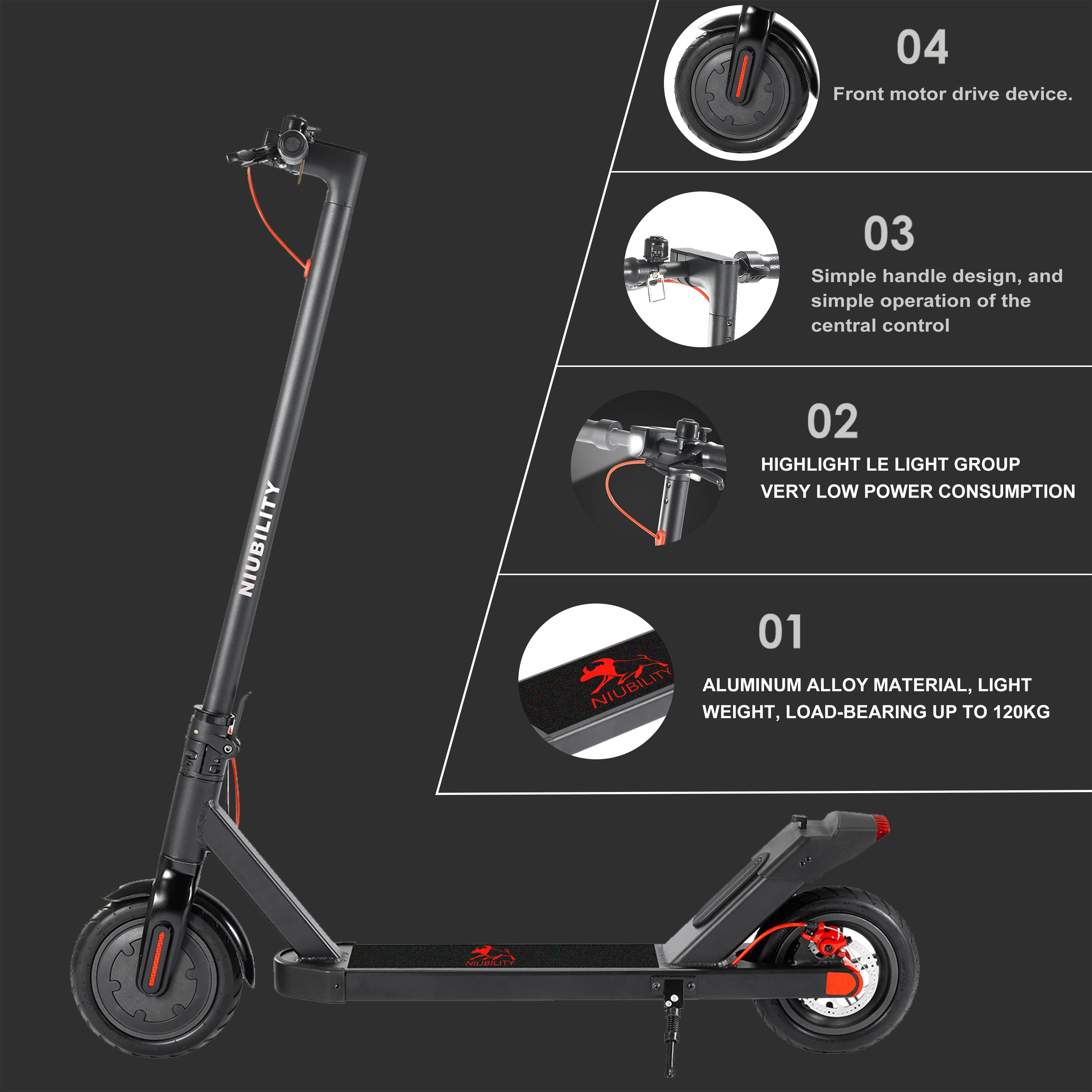 Original Niubility N1 Electric Scooter 36v 7.8ah Lithium Battery 25km ...