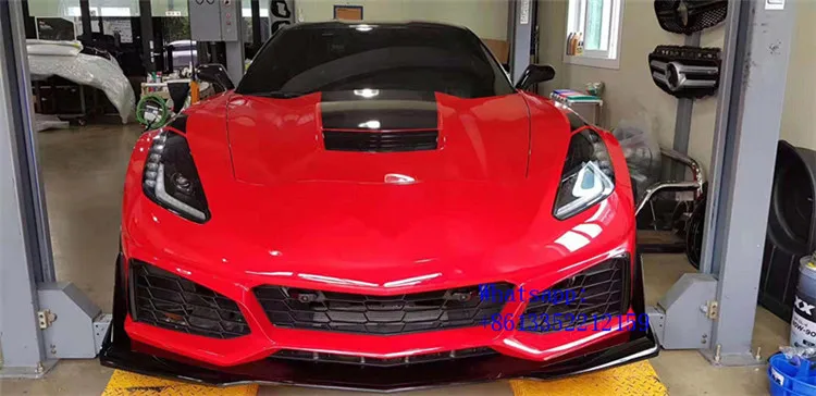 2018year C7 Front Bumper Fit For C7 Zr1 Style Bodykit Pp Material ...