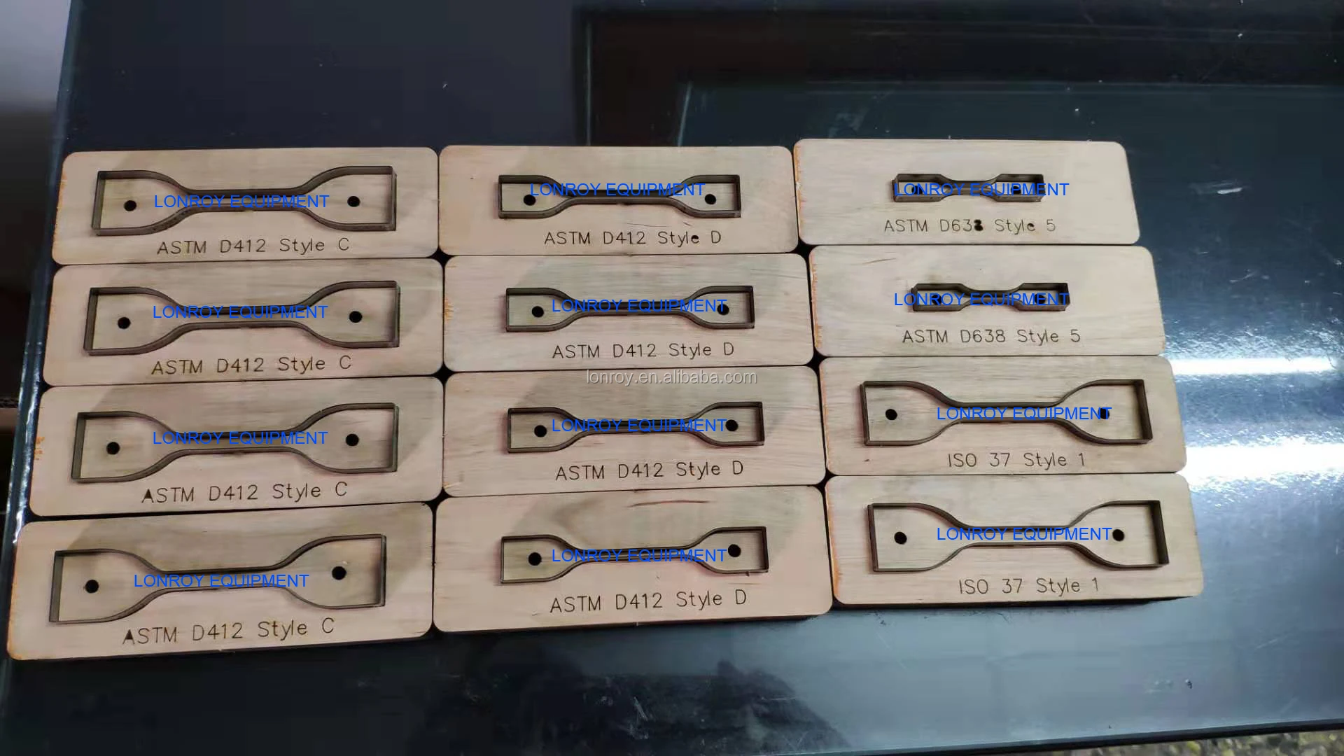 ASTM D412 Style C D Dumbbell Die Cutter - Electronic Manual Die Cutting ...