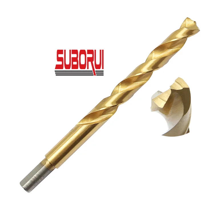 Hss Fully Ground Tri-flute Wood Brad Point Drill Bit With Three Cutting ...