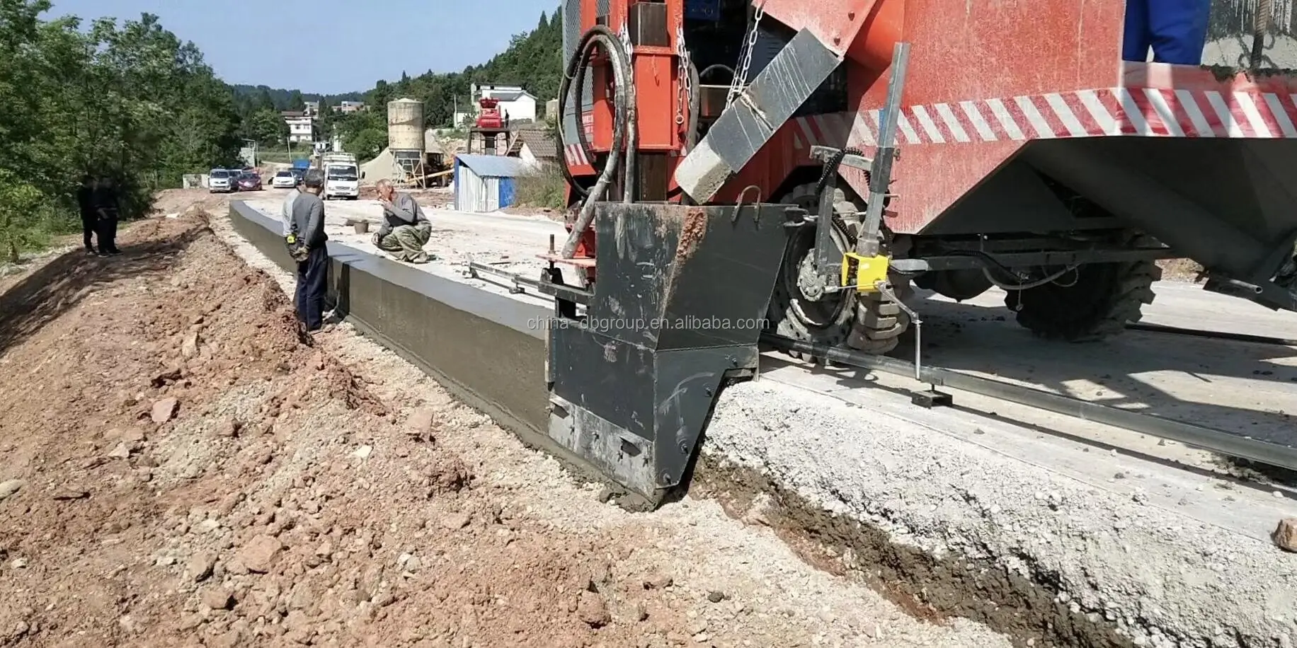 Concrete Paver Extruder Curb Machine Kerb Stone Making Cutting Machine ...